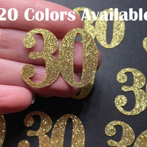 Number 30 Cupcake Toppers 30th Birthday Party - Etsy