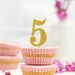 ANY NUMBER 5th Birthday Cupcake Toppers Number 5 Cupcake Toppers ...