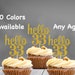 Any Number Hello 33 Cupcake Toppers 33rd Birthday Cupcake Topper ...
