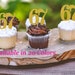 67th Birthday Cupcake Toppers | Glitter Number 67 Decorations | 67th ...