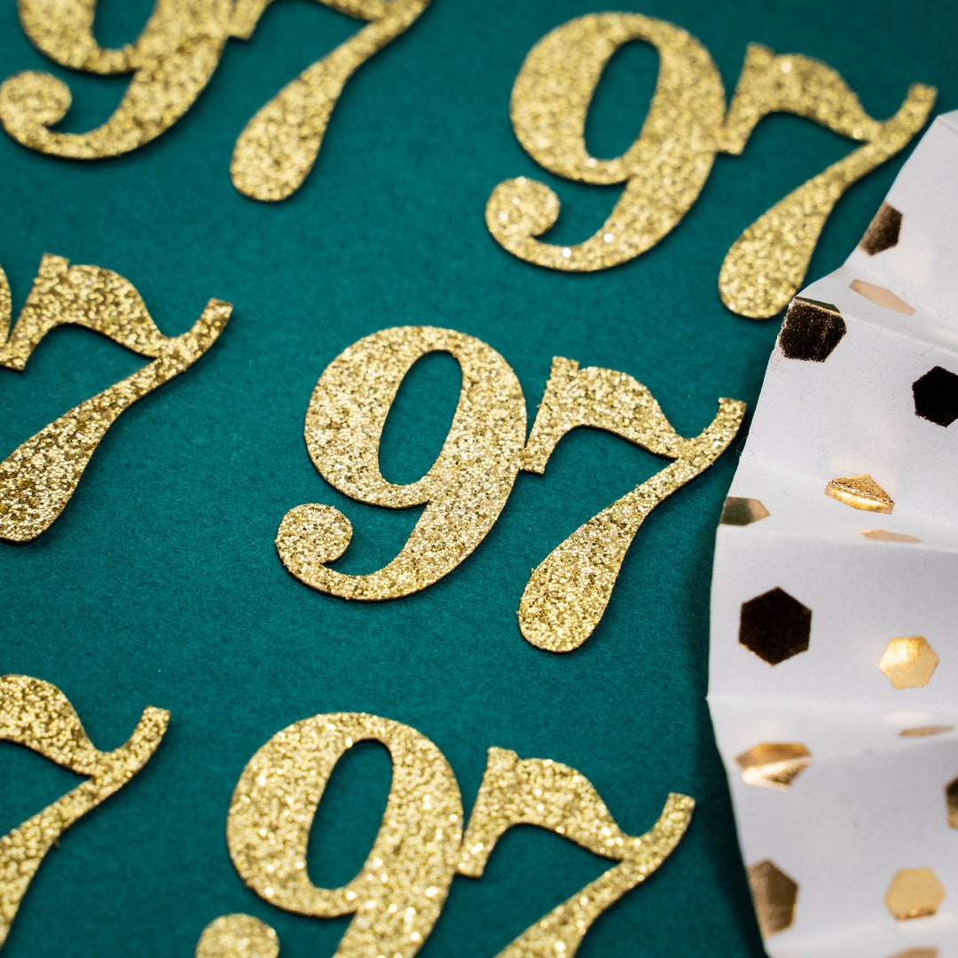 97th Birthday Confetti Party Favors 97th Anniversary Decorations Party ...