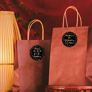 75th Birthday 75th Happy Birthday Stickers, 2 Inch Big Round Glossy ...