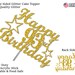 93rd Birthday Cake Toppers double Side Glitter Adult Party Glitter 93rd ...