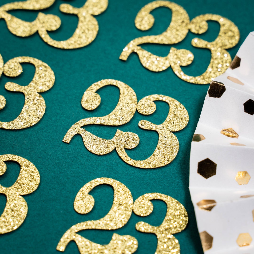 23rd Birthday Confetti Party Favors 23rd Anniversary Decorations Party ...