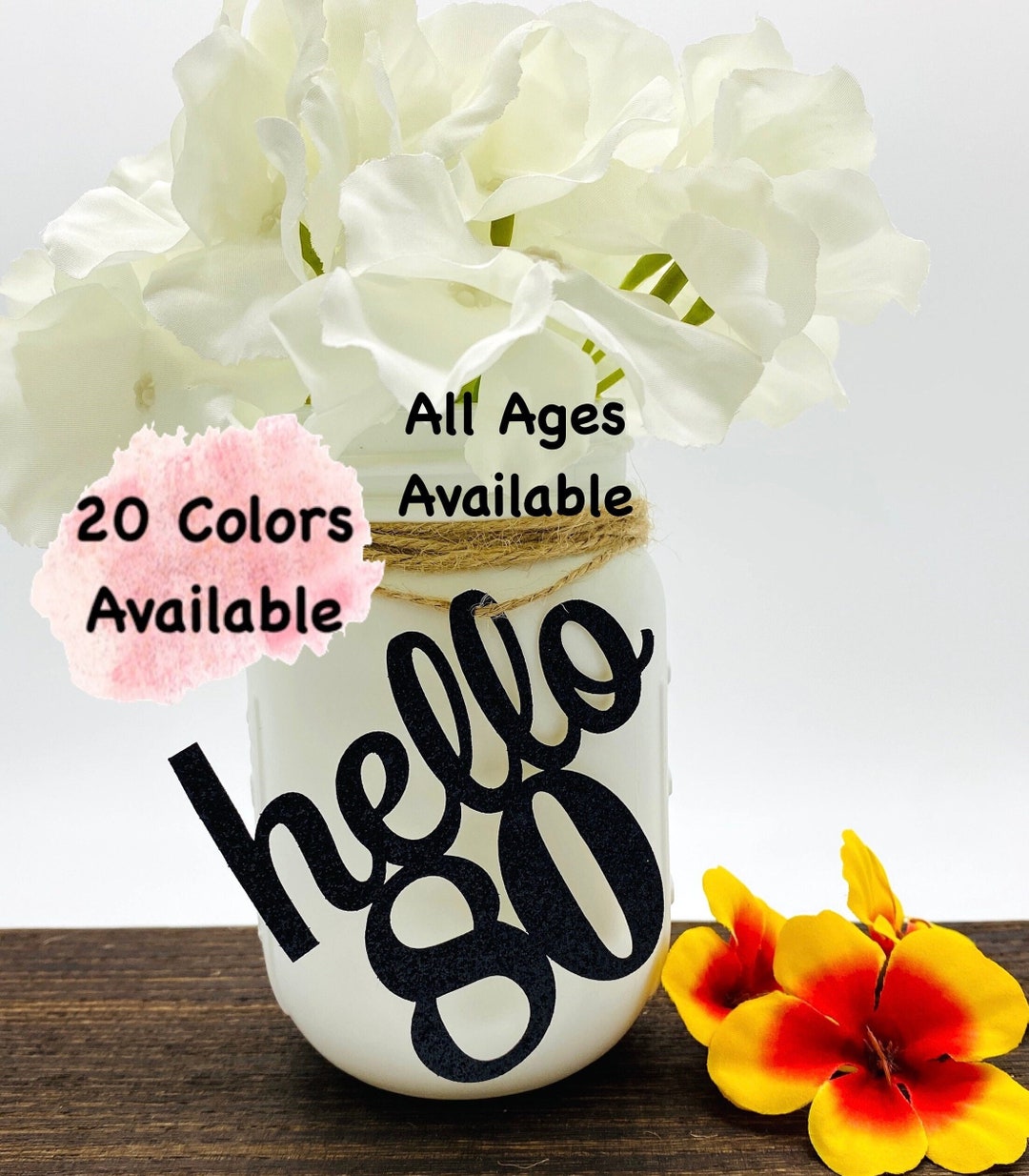80th Birthday Decorations Number Cutout for Centerpiece (20 Colors ...