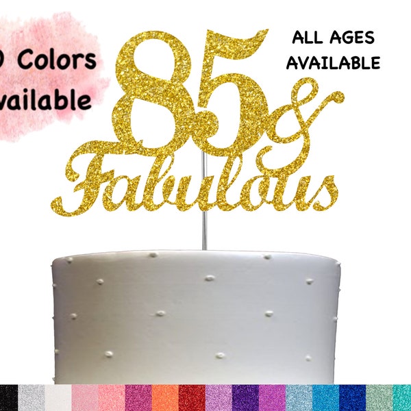 85 Cake Topper - Etsy