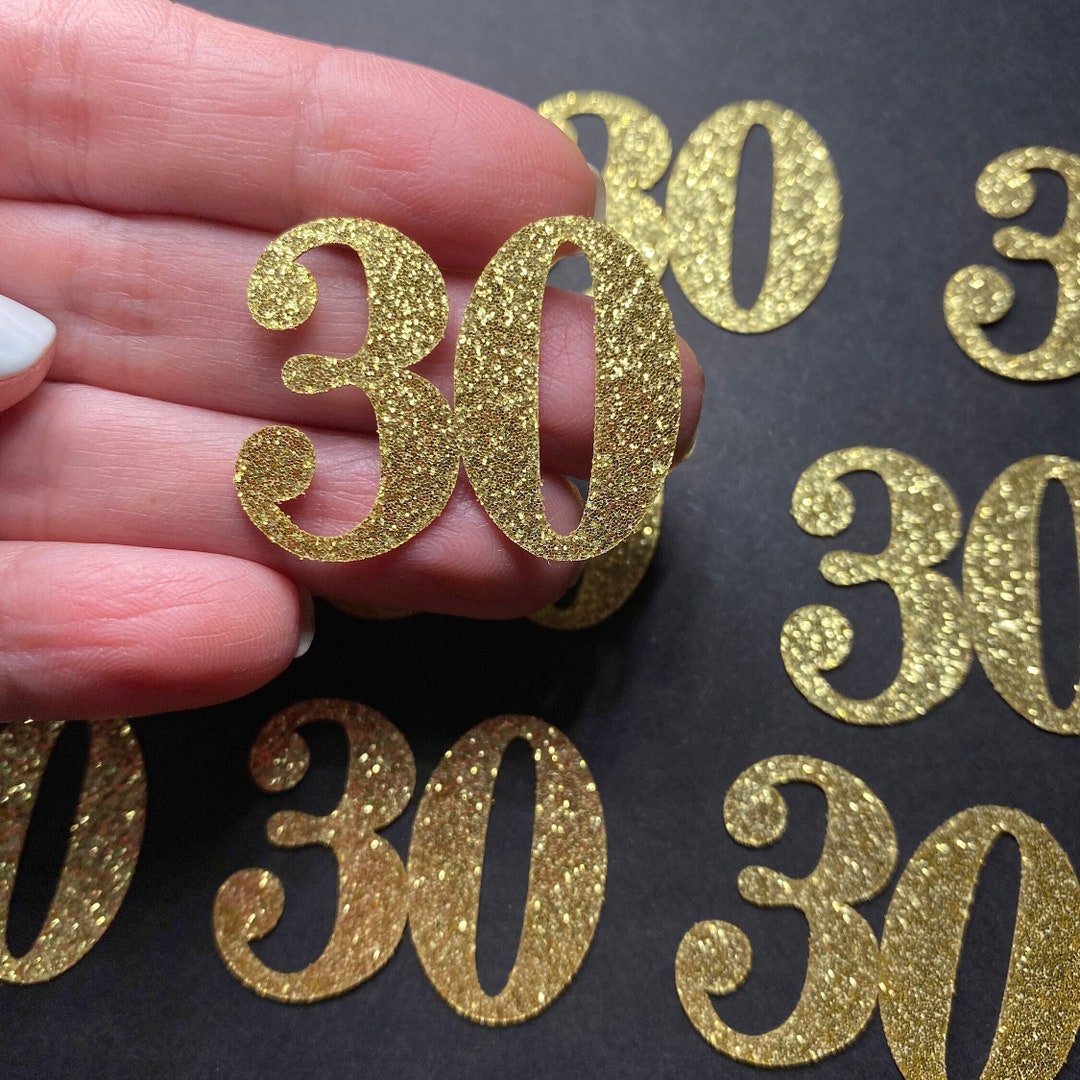30th Birthday (1 Inch) (set of 50) Birthday Confetti 30th Party Favors ...