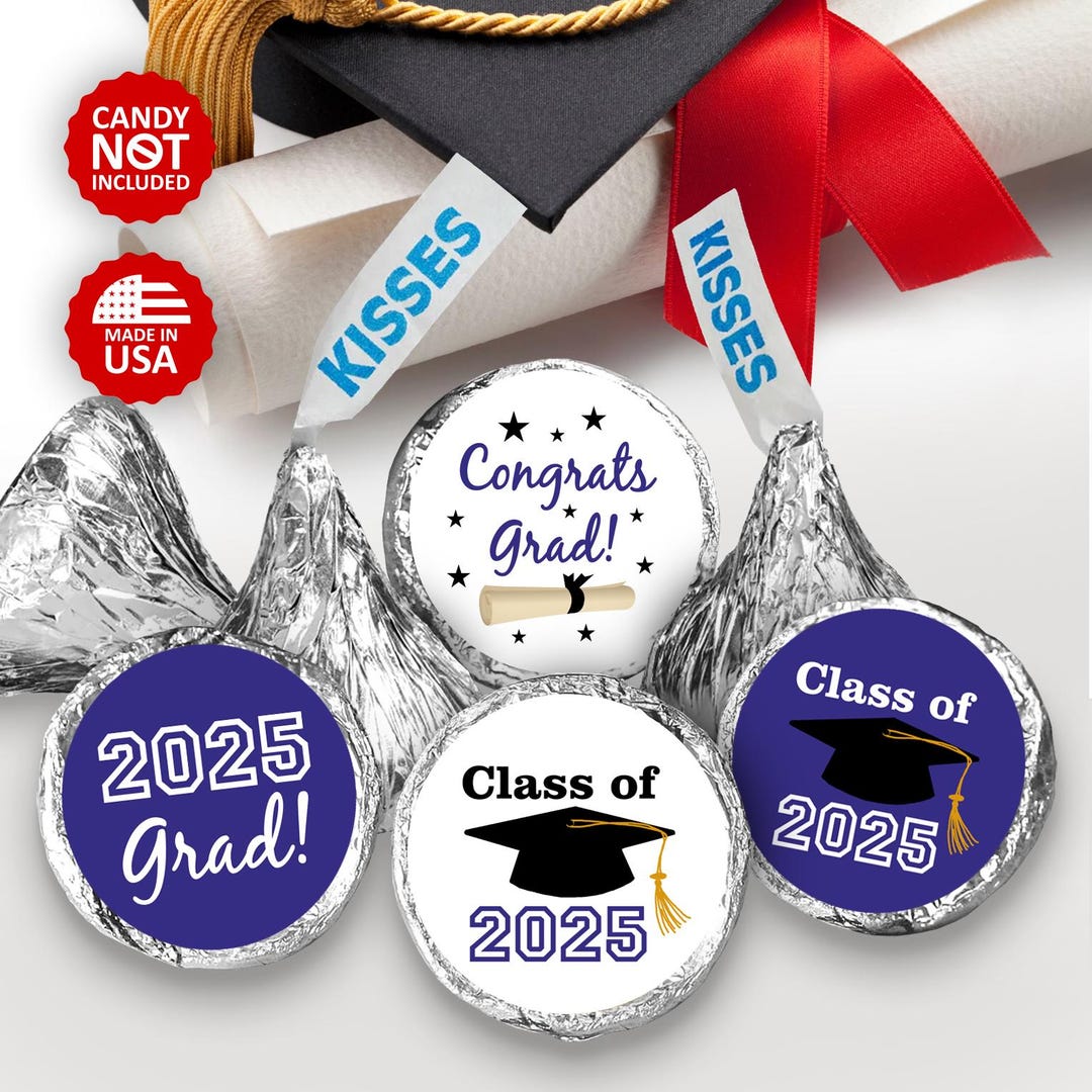 Class of 2025 Graduation Party Favors (SET of 216 Stickers ) (candy Not ...