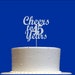 Cheers to 45 Years Cake Topper 5.5 Inches Wide all Numbers - Etsy
