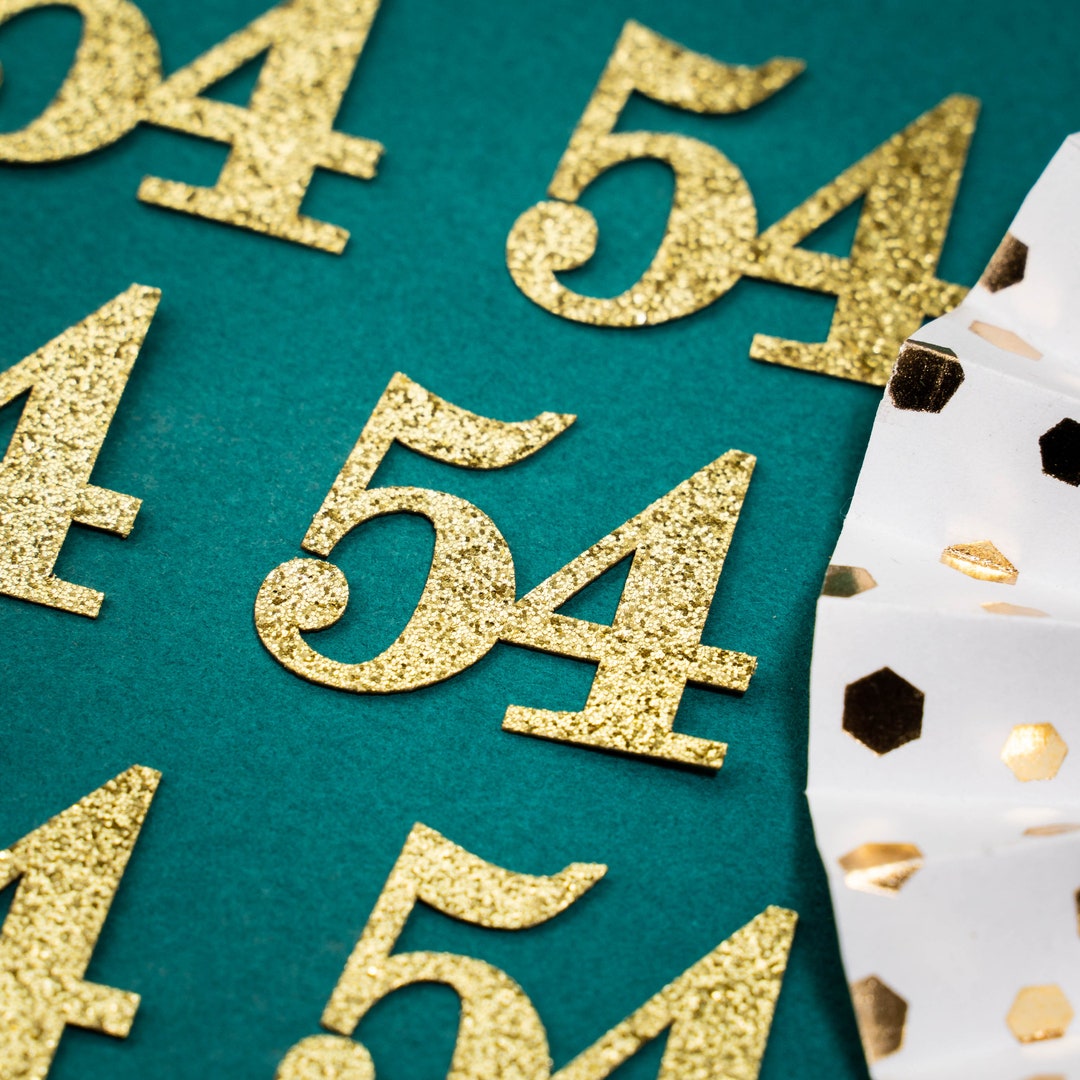 54th Birthday Confetti Party Favors 54th Anniversary Decorations Party ...
