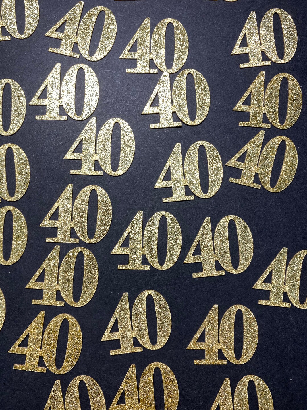 Any Number 40th Birthday Confetti 1 Inch Adult Party Glitter Birthday ...