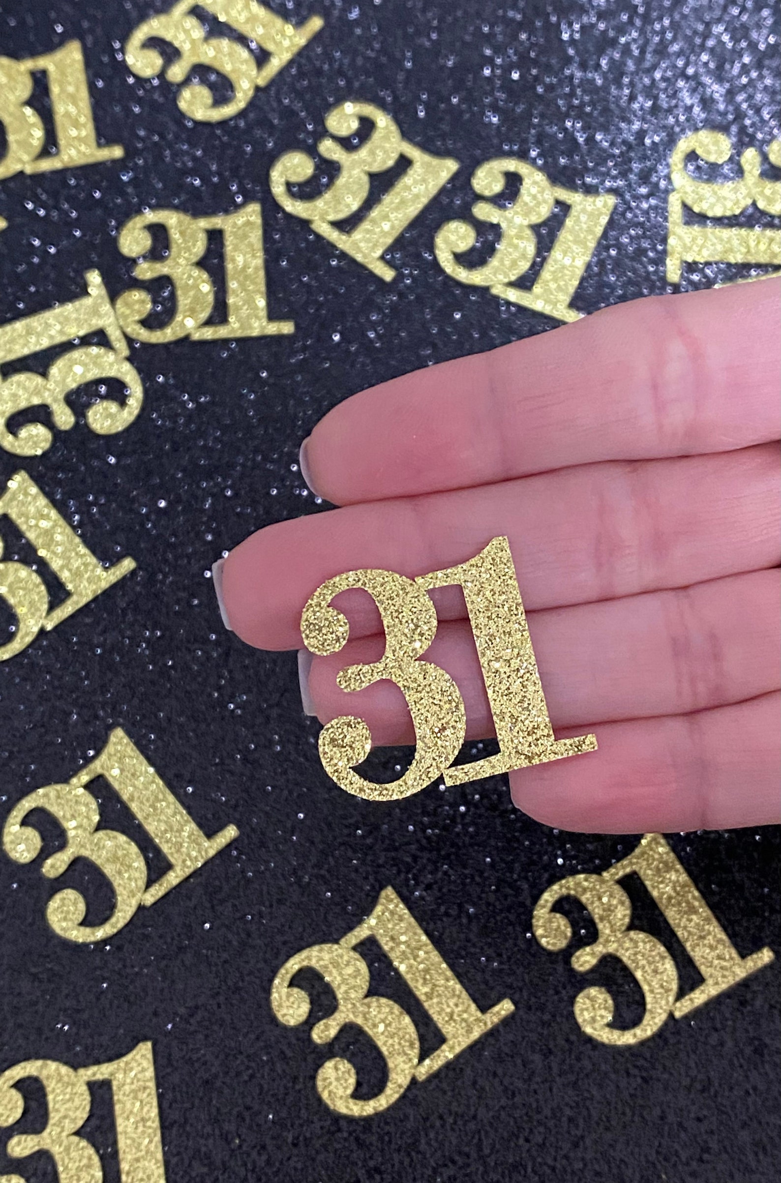 ANY NUMBER 31st Birthday confetti 1 inch Adult Party | Etsy