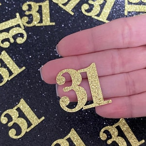 ANY NUMBER 31st Birthday Confetti 1 Inch Adult Party Glitter 31st ...