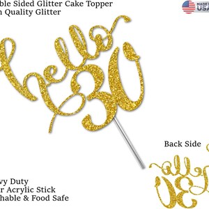 30th Birthday Cake Topper | Hello Cake Topper | Hello 30 | 30th ...