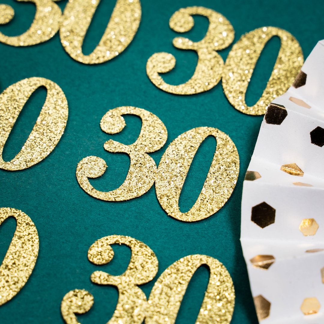 30th Birthday Confetti Party Favors 30th Anniversary Decorations Party ...