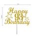 93rd Birthday Cake Toppers double Side Glitter Adult Party Glitter 93rd ...