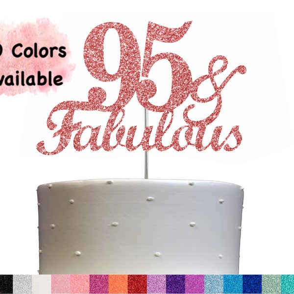 95th Birthday Cake Topper - Etsy