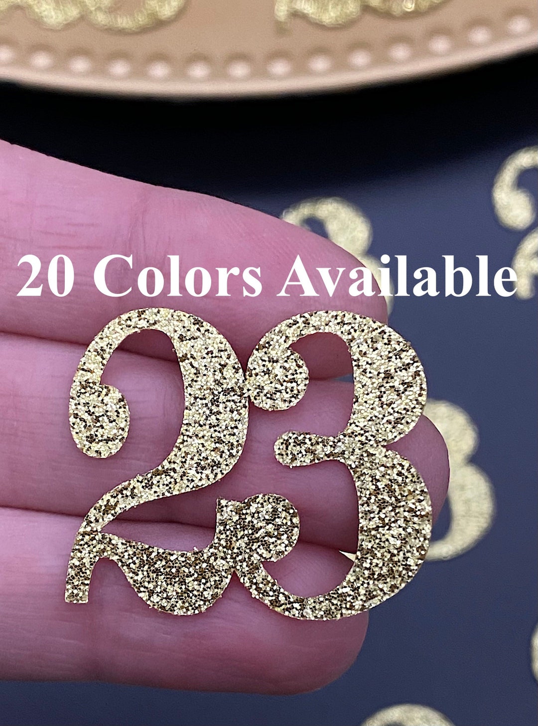 23rd Birthday Confetti (1 Inch ) Number 23rd Glitter Confetti Party ...
