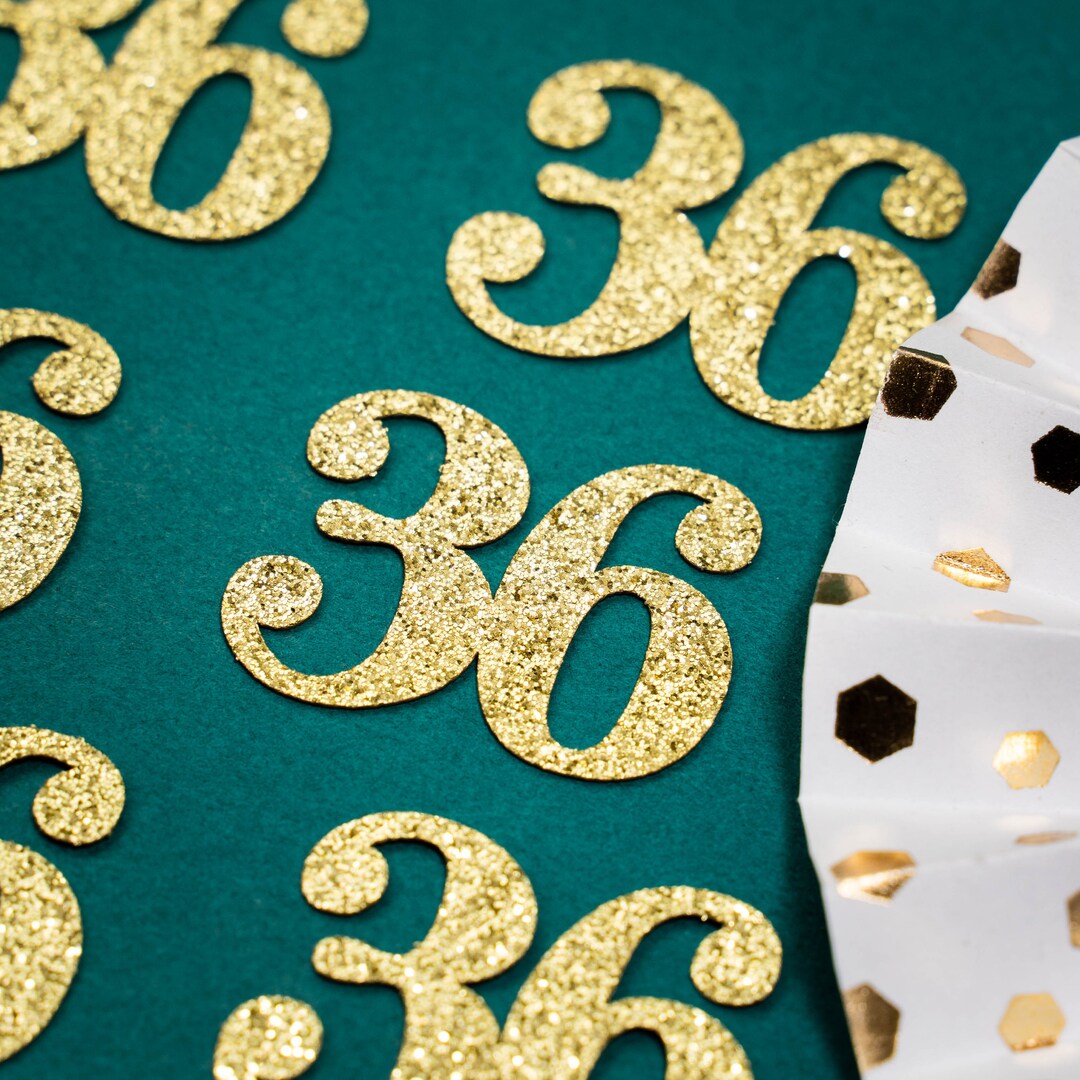 36th Birthday Confetti Party Favors 36th Anniversary Decorations Party ...