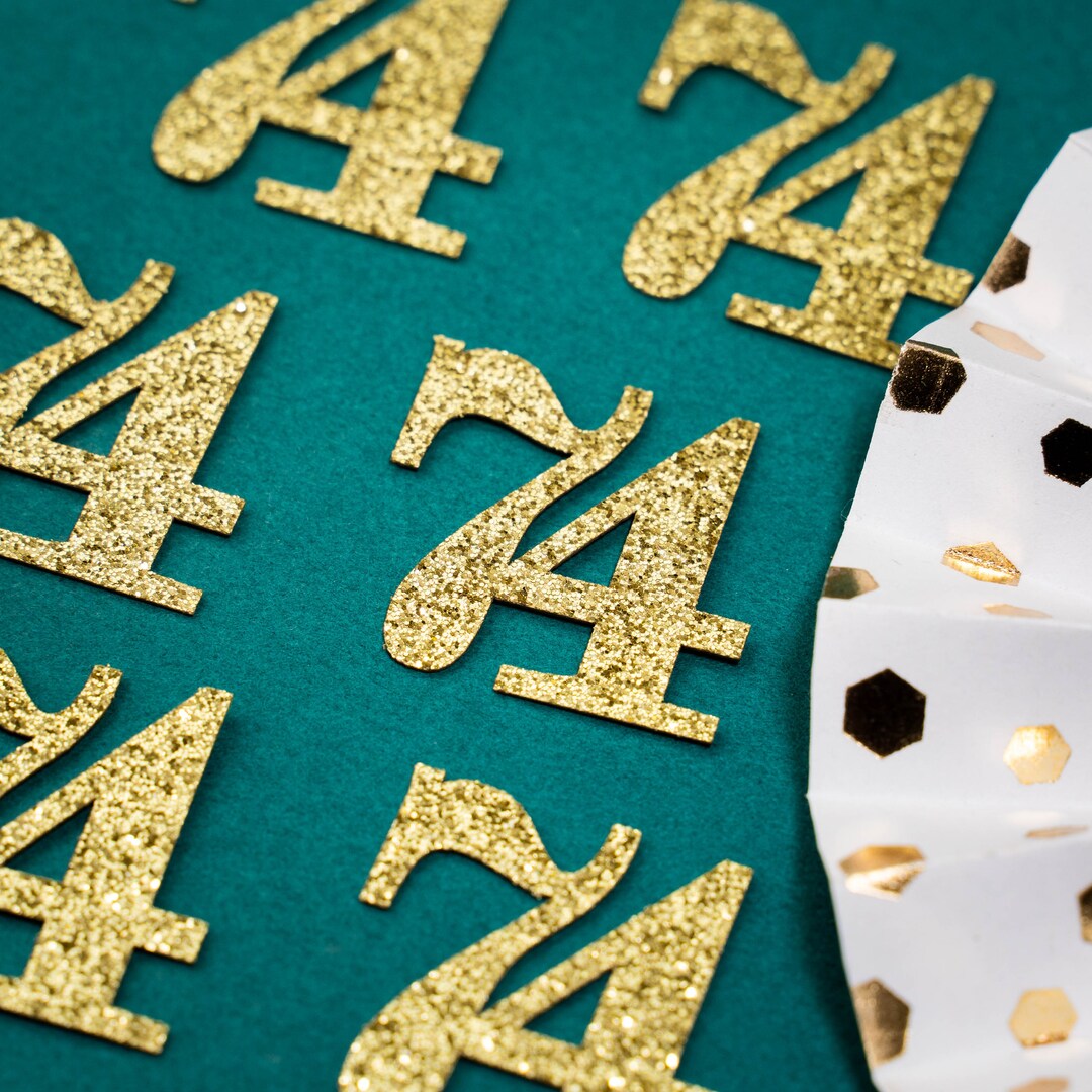 74th Birthday Confetti Party Favors 74th Anniversary Decorations Party ...