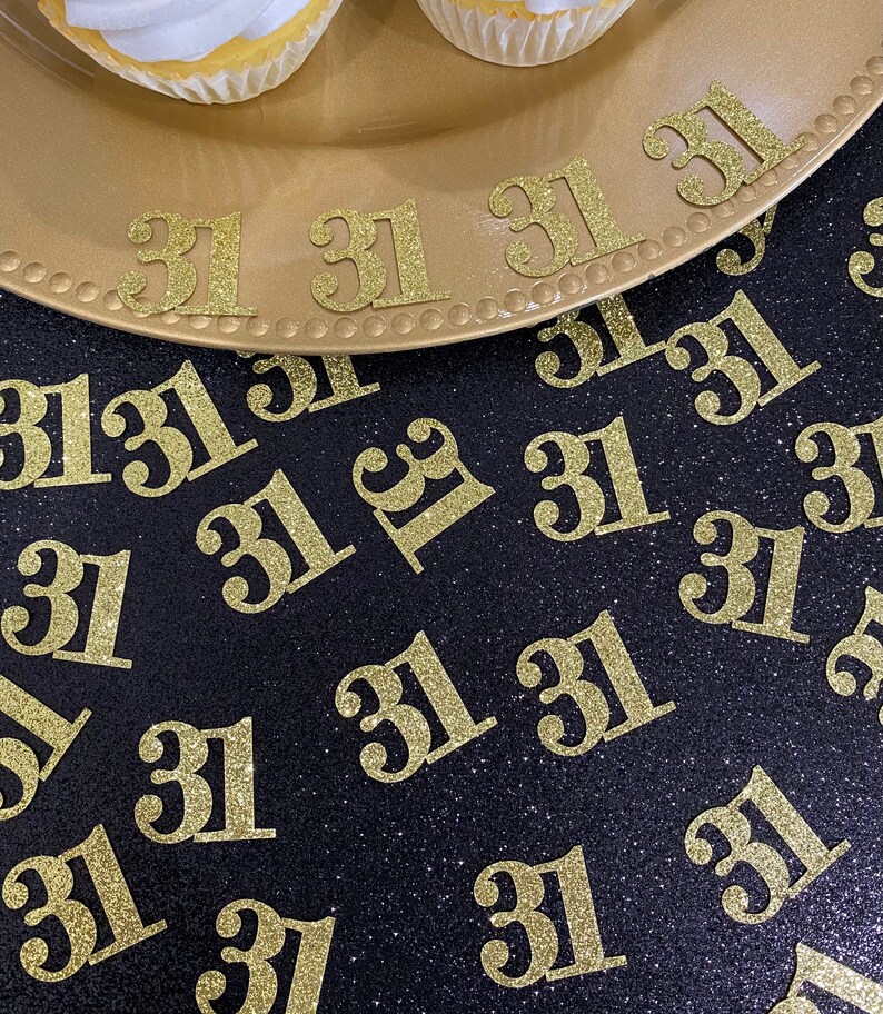 ANY NUMBER 31st Birthday Confetti 1 Inch Adult Party - Etsy