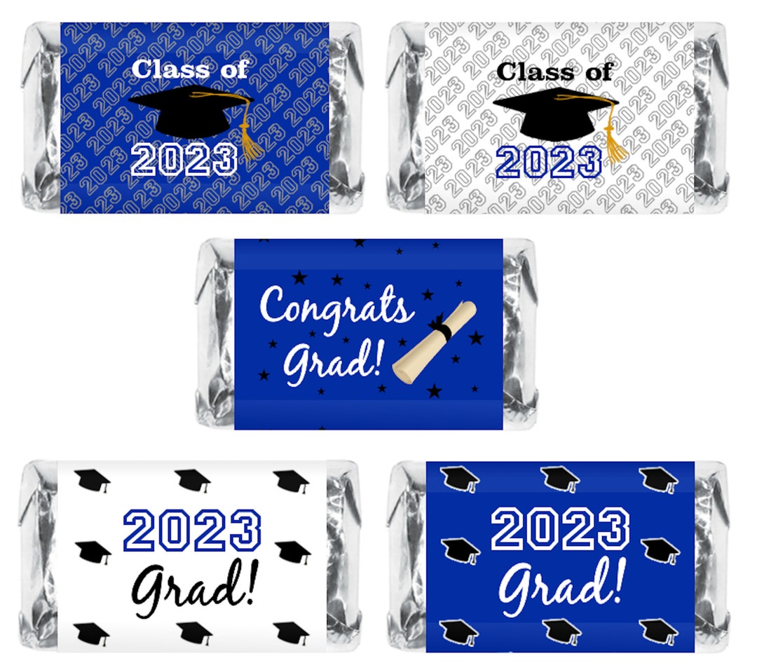 Class of 2024 Graduation Party Favor Miniatures Candy Bar Wrapper set ...