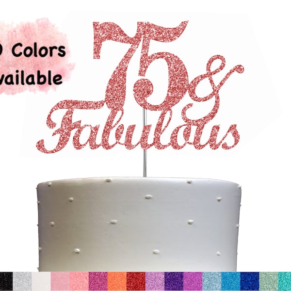 75th Birthday Topper - Etsy