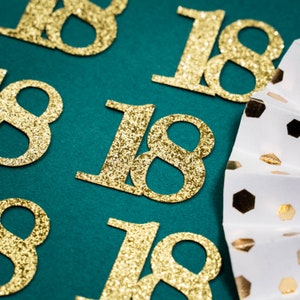 18th Birthday Confetti Party Favors 18th Anniversary Decorations Party ...