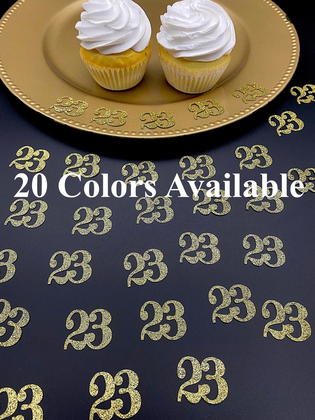 Any Number 23rd Birthday Confetti 1 Inch Number 23rd - Etsy