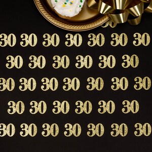 30th Birthday Confetti Party Favors 30th Anniversary Decorations Party ...