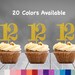 Any Number 12th Birthday Cupcake Toppers Number 12 Any Age Glitter ...
