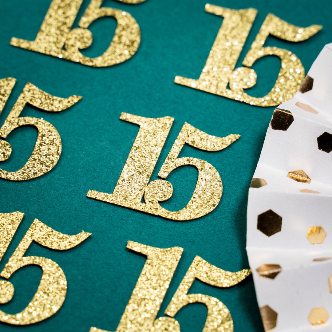 15th Birthday Confetti Party Favor 15th Anniversary Decoration Party ...
