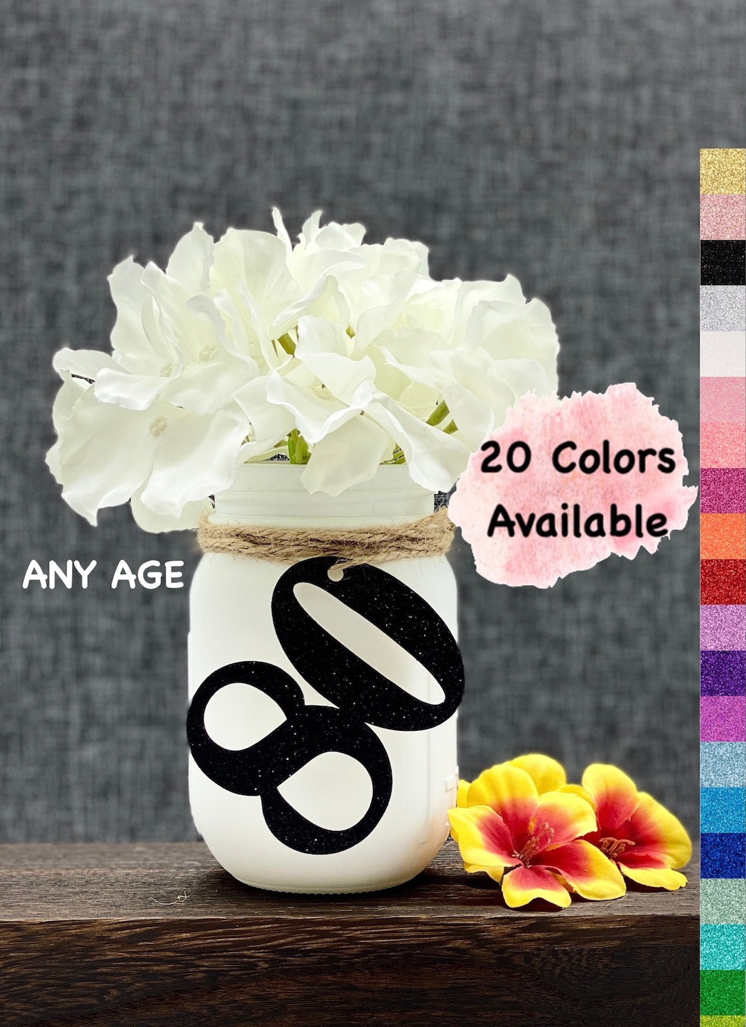 80th Birthday Decorations | Number 80 | Birthday Table Decor | Age 80 ...