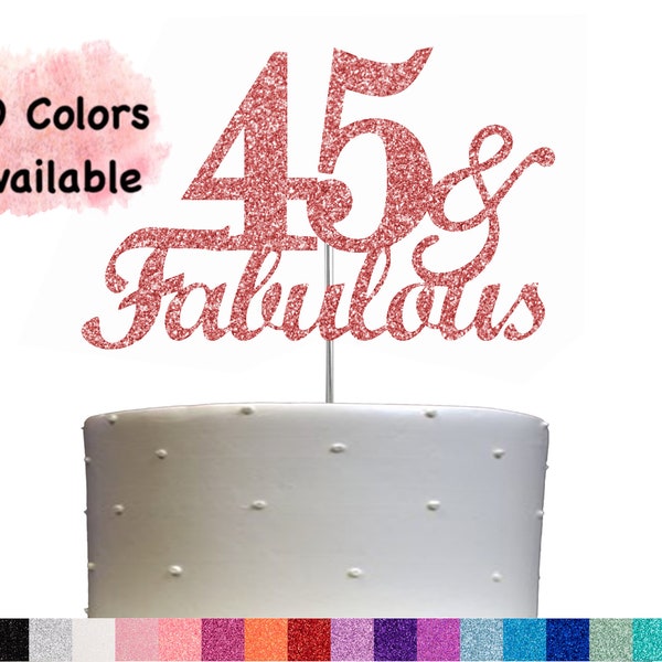 45th Birthday Cake - Etsy