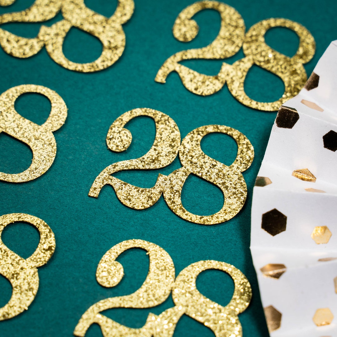 28th Birthday Confetti Party Favors 28th Anniversary Decorations Party ...