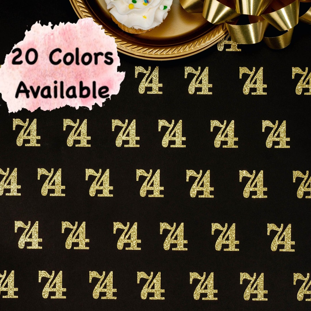 74th Birthday Confetti 1 Inch Party Glitter 74th Birthday Party ...