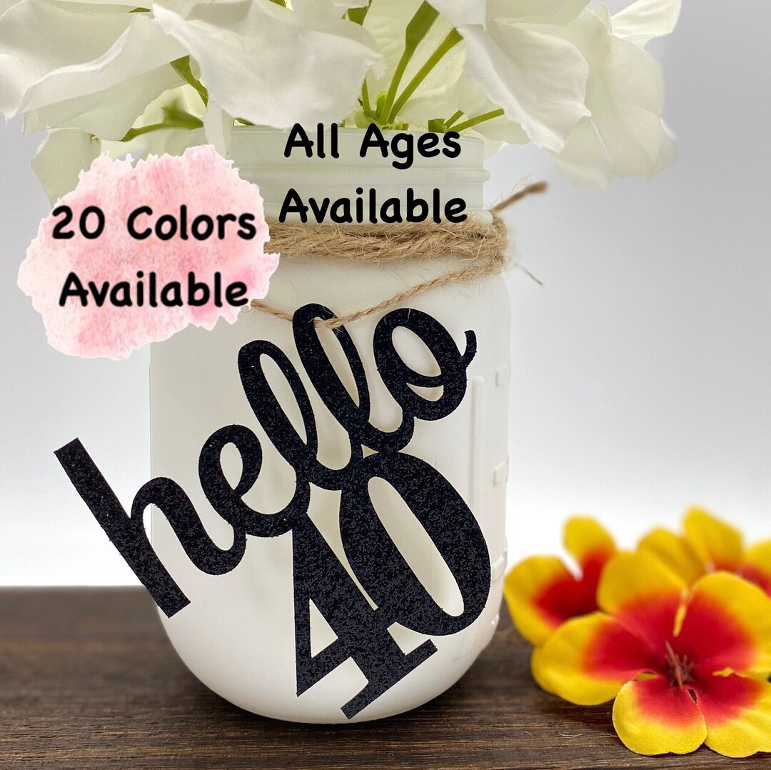 40th Birthday Decorations Number Cutout for Centerpiece 20 - Etsy