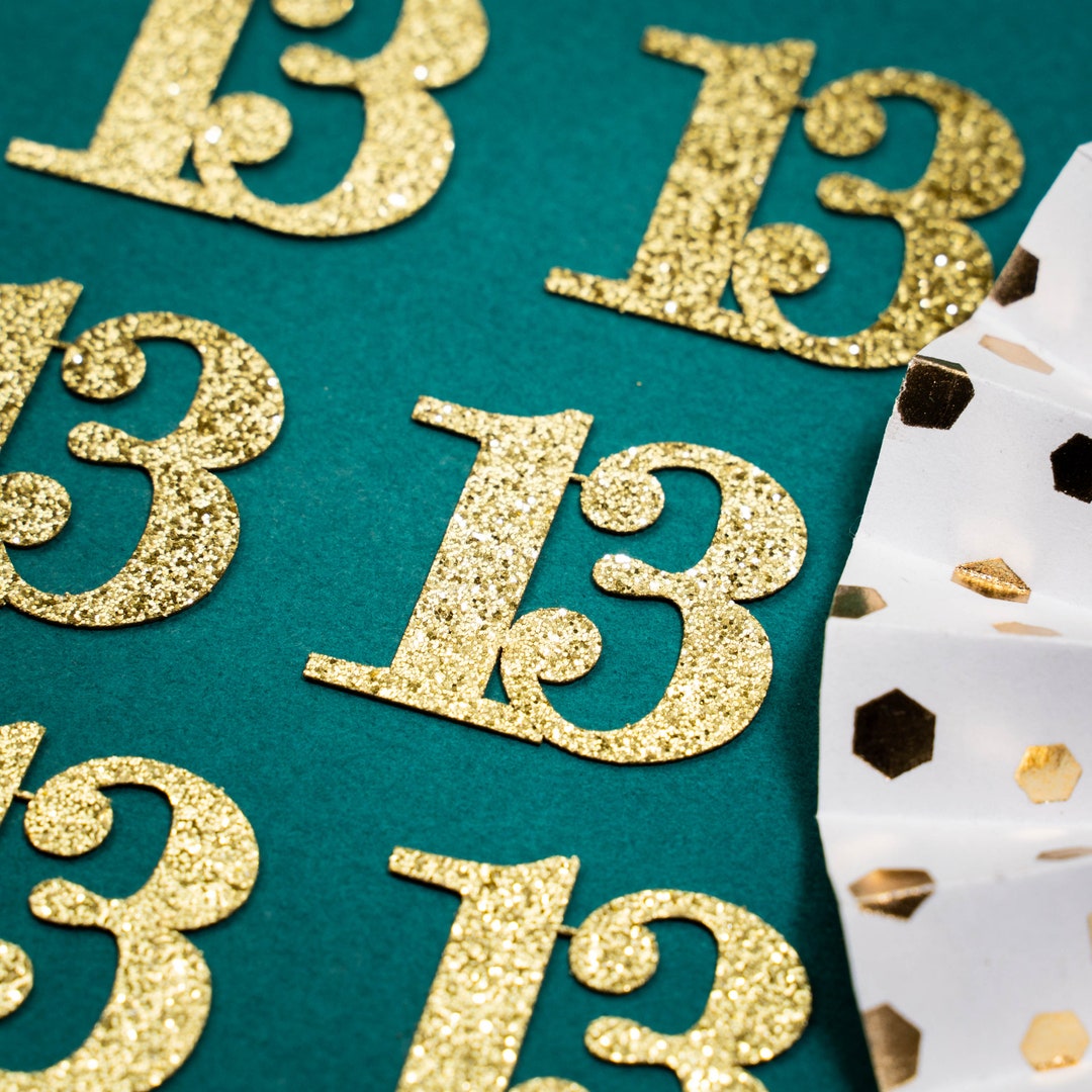 13th Birthday Confetti Party Favors 13th Anniversary Decorations Party ...