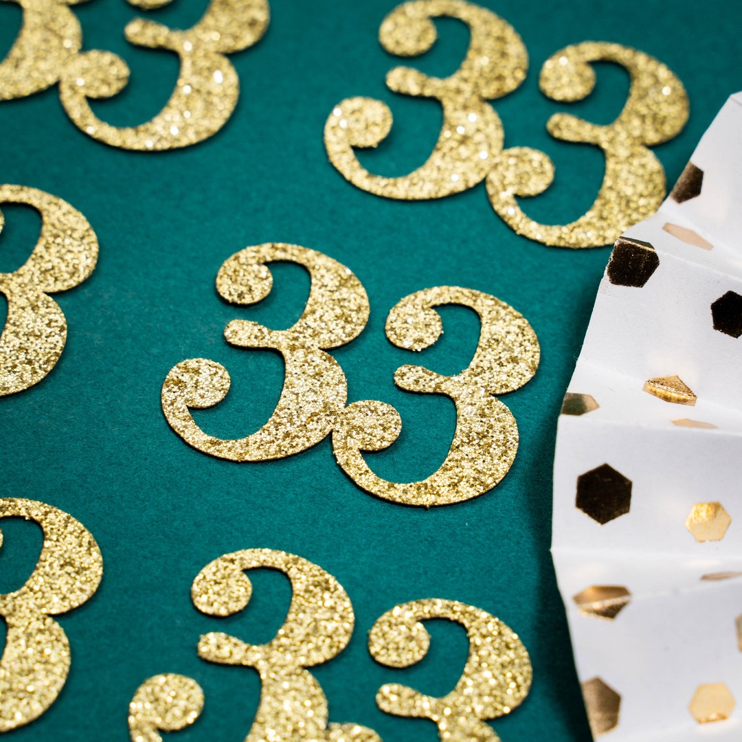 33rd Birthday Confetti Party Favors 33rd Anniversary Decorations Party ...