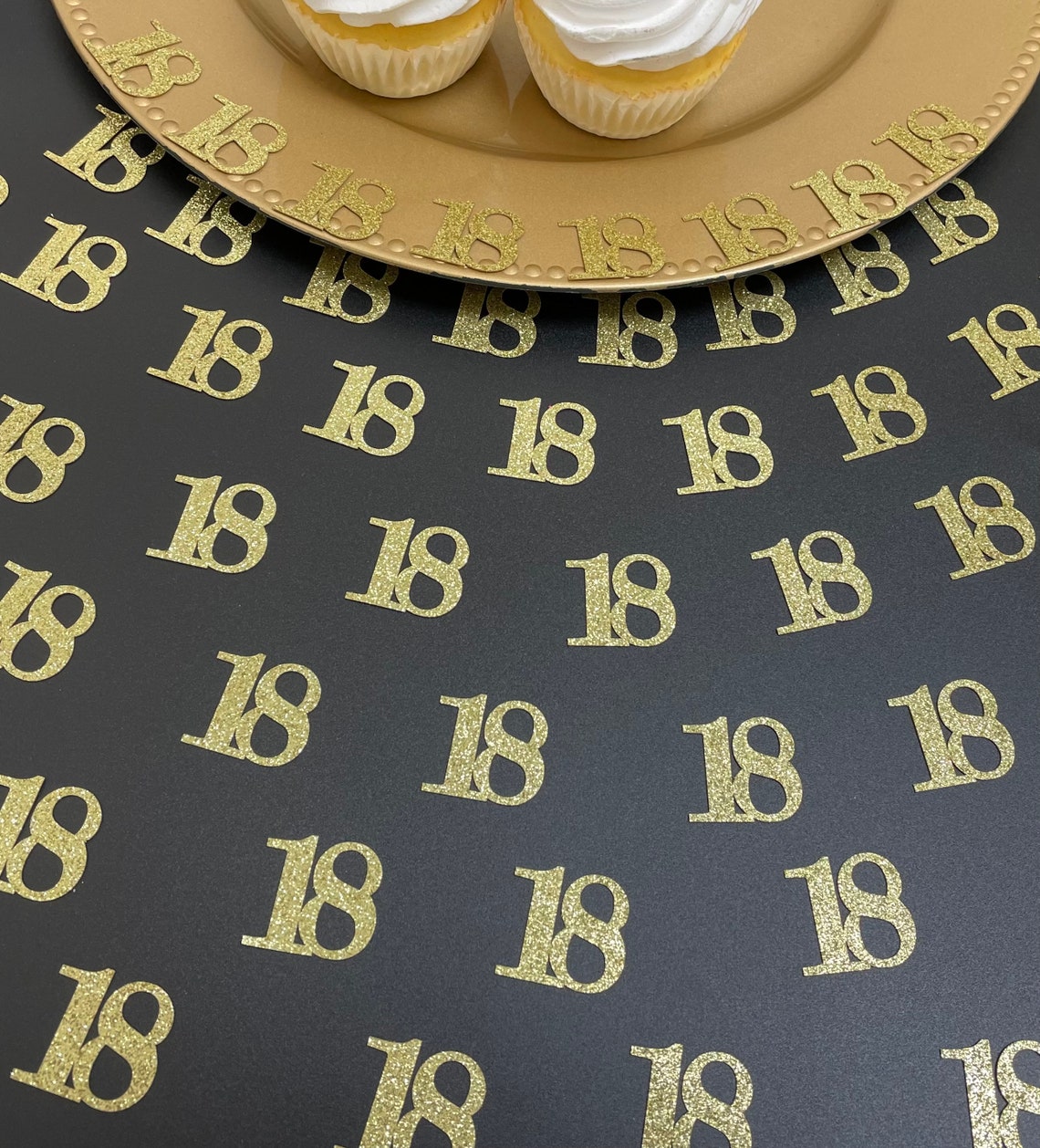 Any Number 18th Birthday Confetti 1 Inch Number 18 Glitter - Etsy