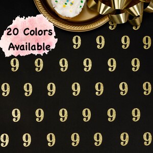 9th Birthday Confetti 1 Inch Party Glitter 9th Birthday Party ...