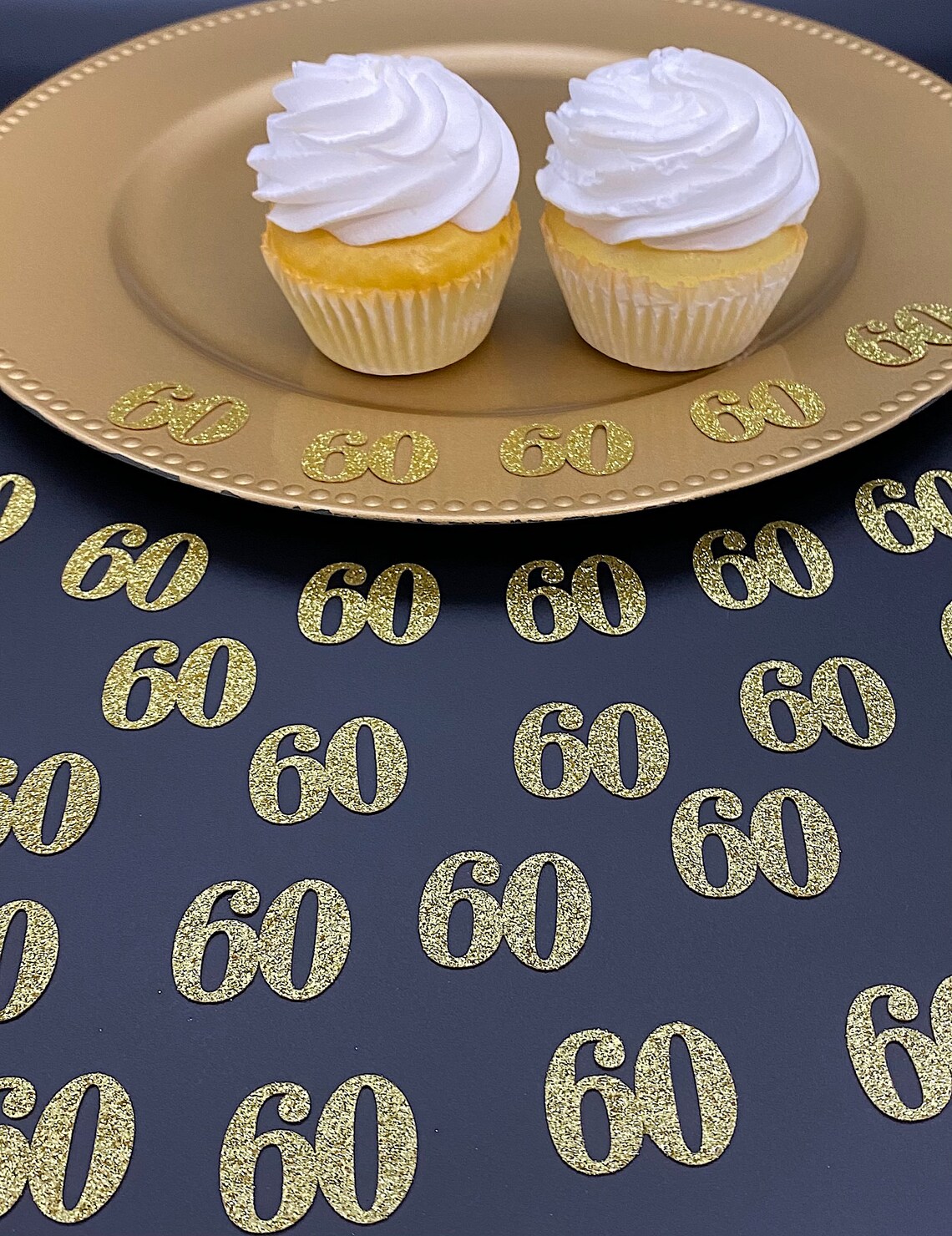 ANY NUMBER 60th Birthday Confetti 1 Inch Adult Party | Etsy