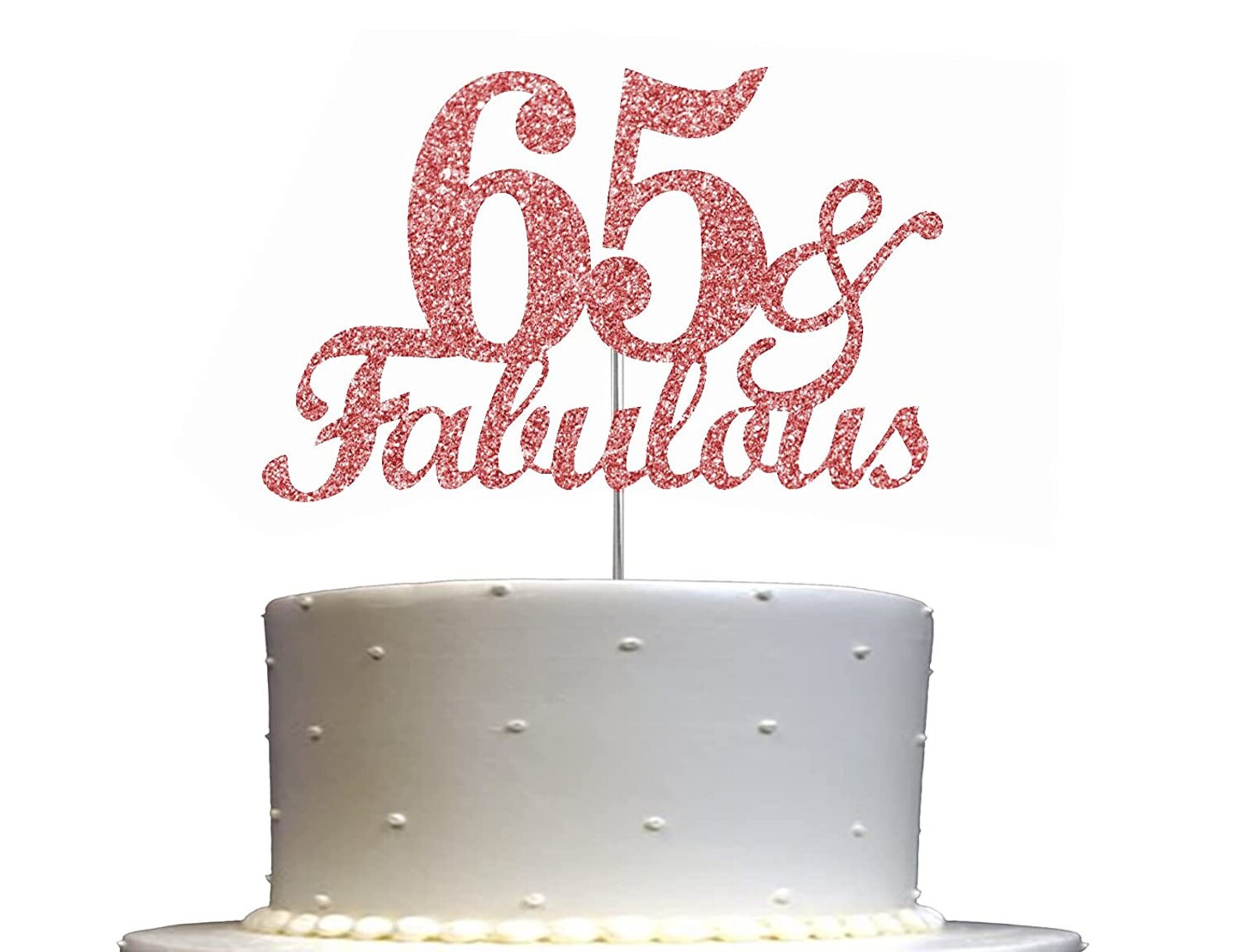 65th Birthday Cake Topper 65 and Fabulous Birthday Cake Topper - Etsy