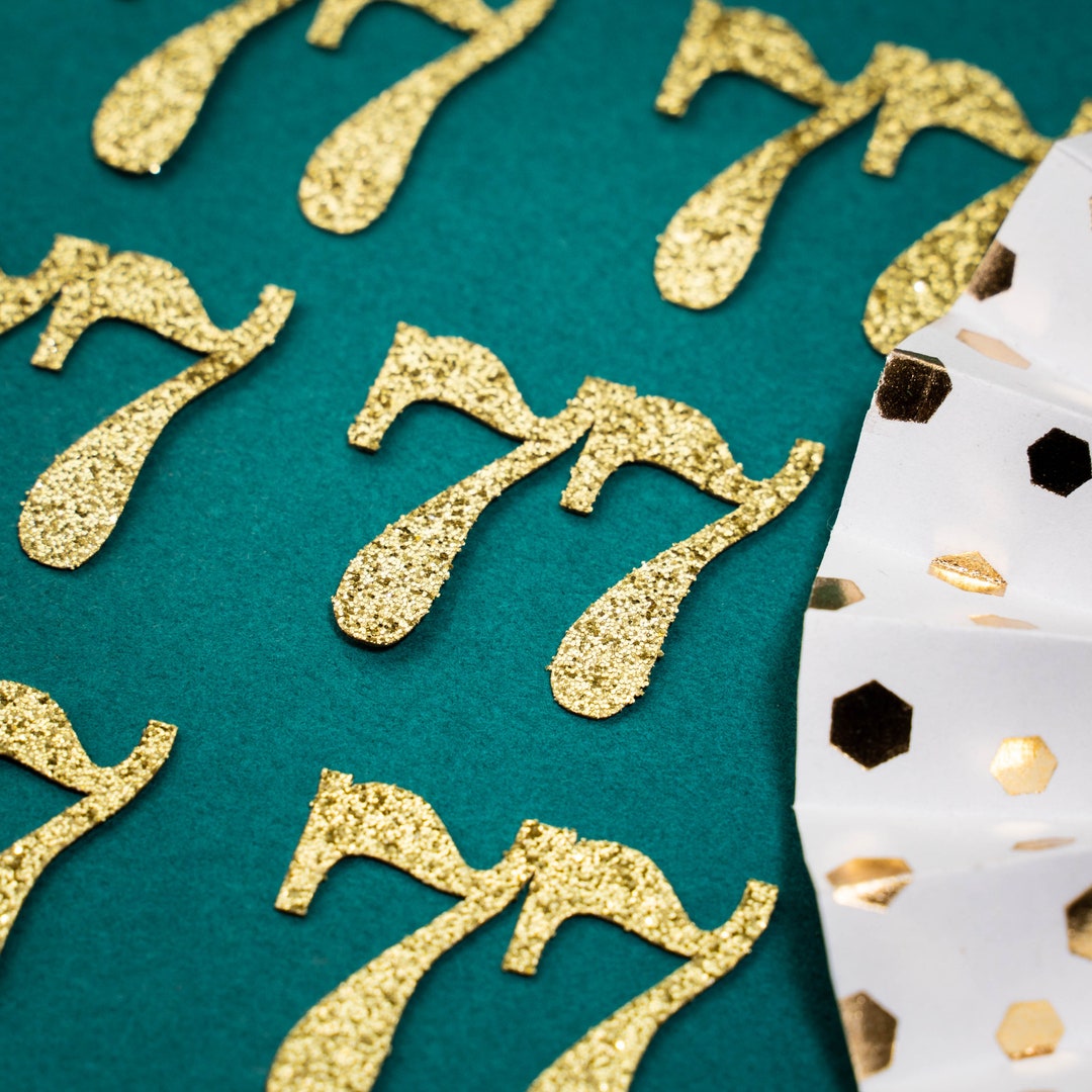 77th Birthday Confetti Party Favors 77th Anniversary Decorations Party ...