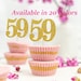 Any Number 59th Birthday Cupcake Toppers 2 Inches Tall - Etsy