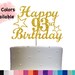 93rd Birthday Cake Toppers double Side Glitter Adult Party Glitter 93rd ...