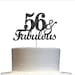 56 and Fabulous Birthday Cake Topper | Glitter | 56th Birthday ...