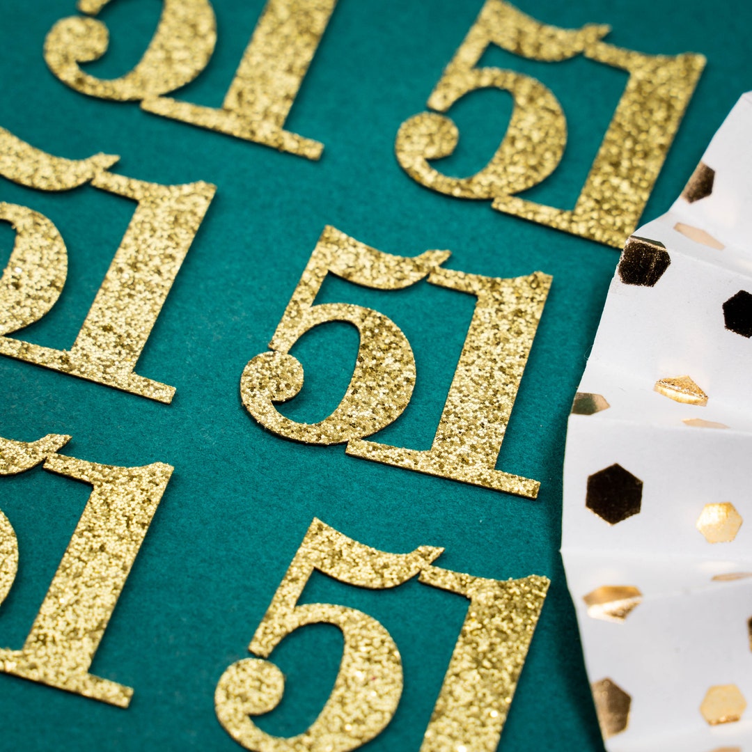 51st Birthday Confetti Party Favors 51st Anniversary Decorations Party ...