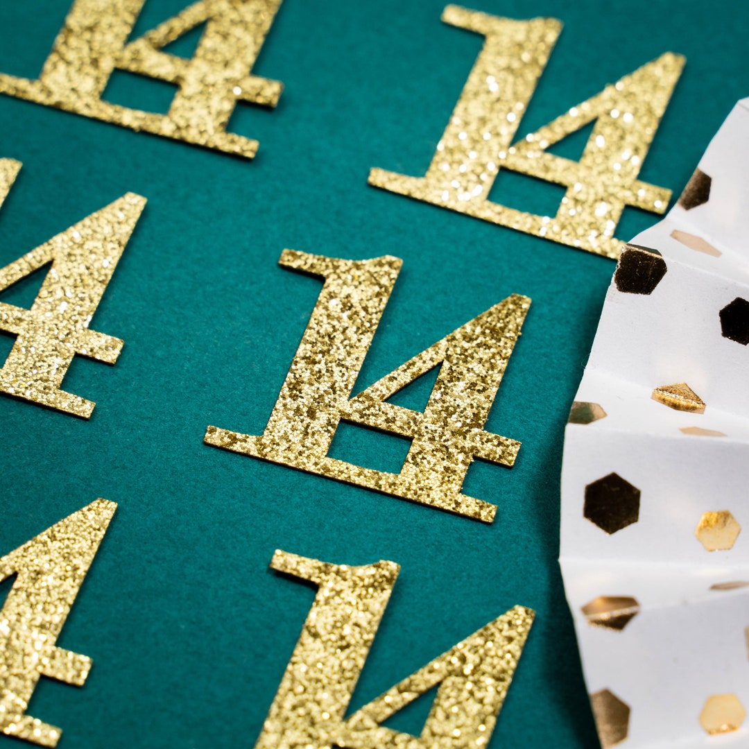 14th Birthday Confetti Party Favors 14th Anniversary Decorations Party ...