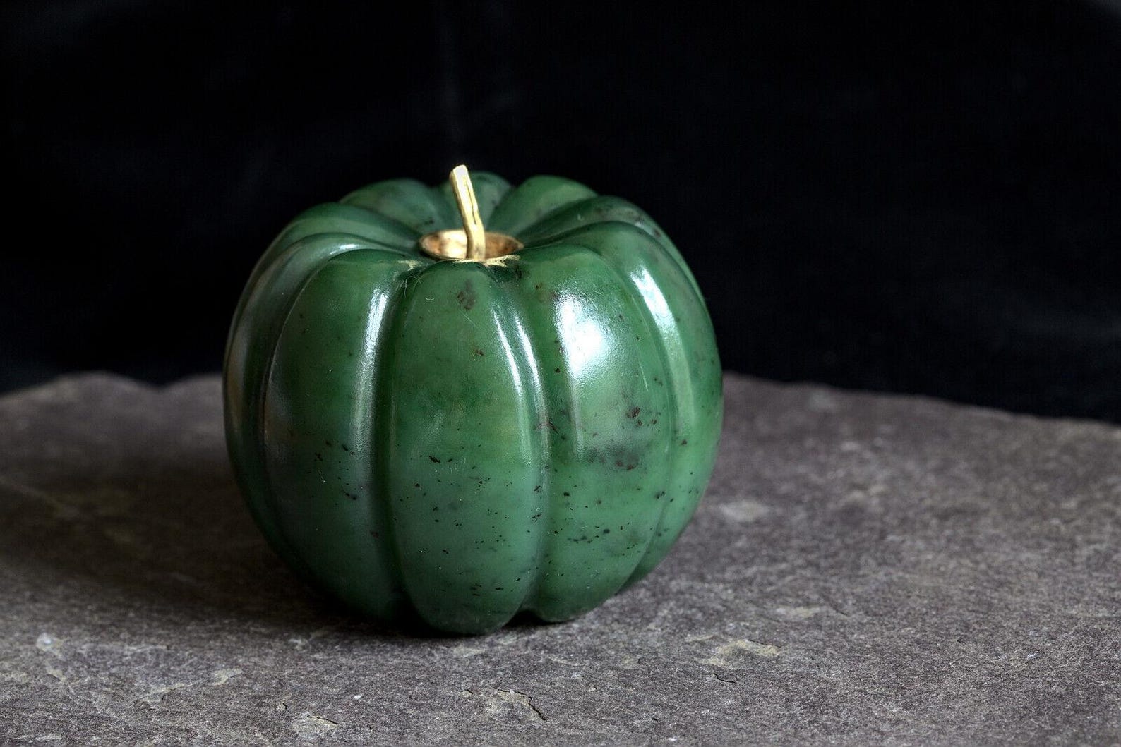 Antique Imperial Pre-revolution 14K Gold Diamond Nephrite Jade Gum Pot ...